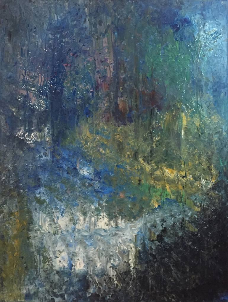 The river AUDE in FALL Painting by Harry Geerts | Saatchi Art