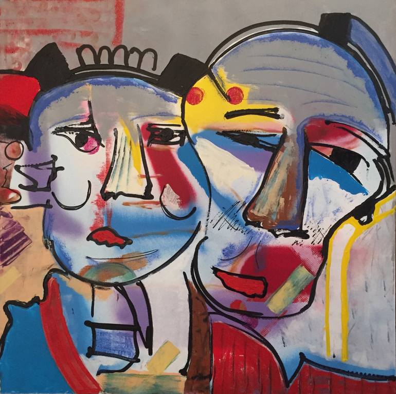 Twins Painting by Harry Geerts | Saatchi Art