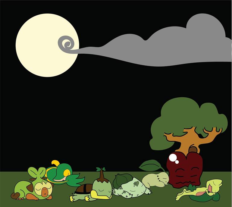 Sleeping Pokemon Drawing by Aaron Ollero | Saatchi Art