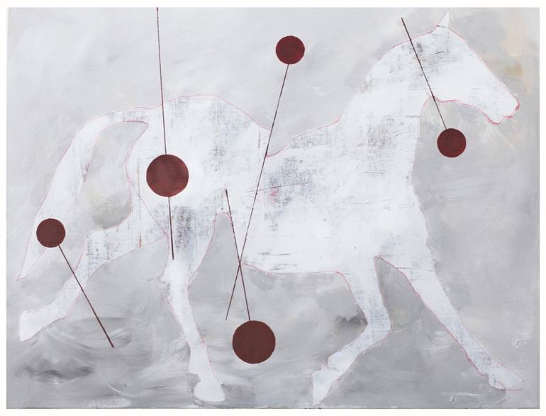 Horse Frolic Painting by Milan Cronje | Saatchi Art