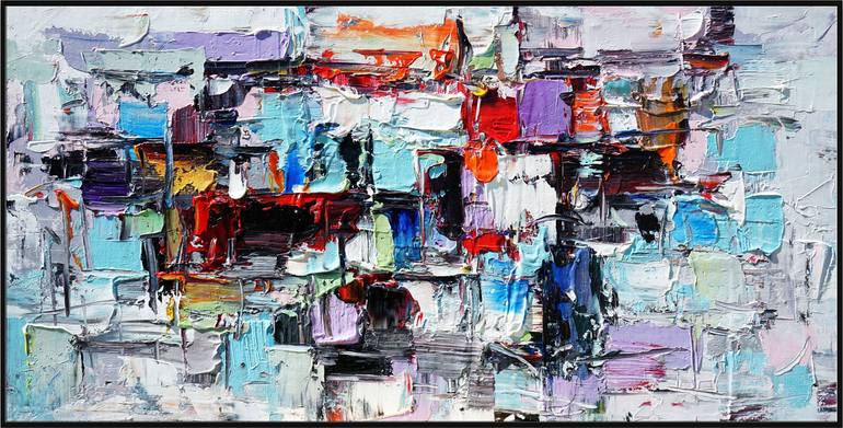 Chromatic Tapestry Painting by Angel Chau | Saatchi Art