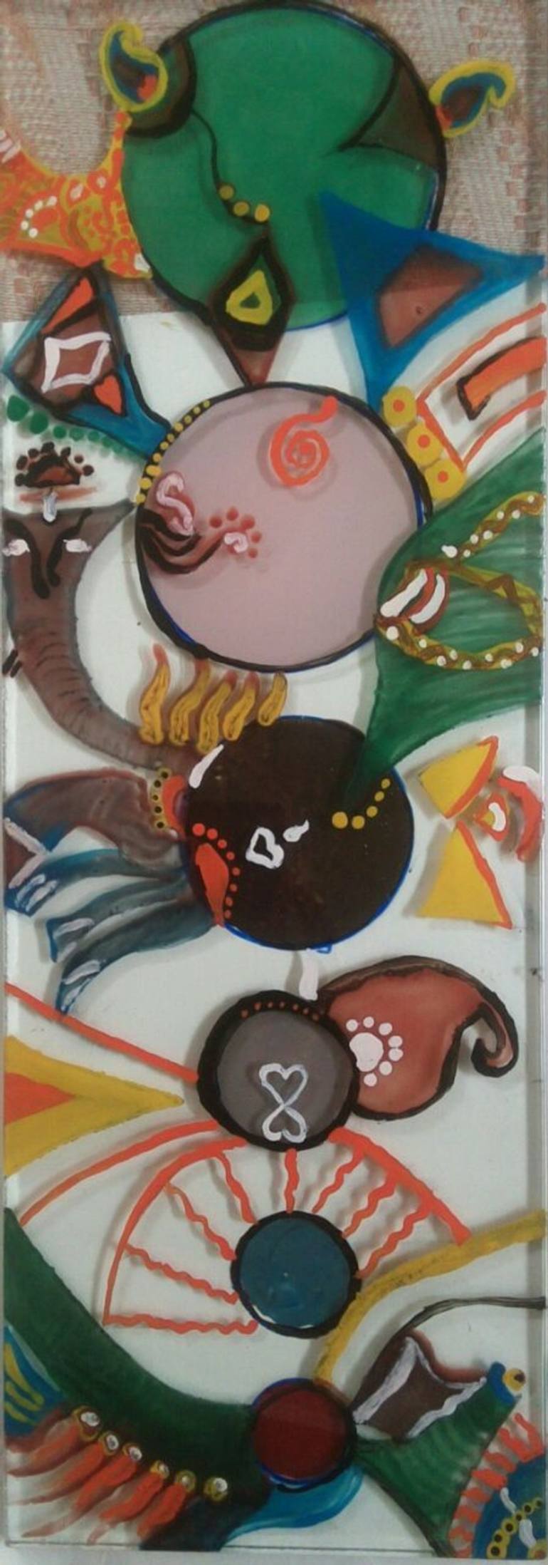 Modern Art on Glass Painting by siddhant honawar | Saatchi Art