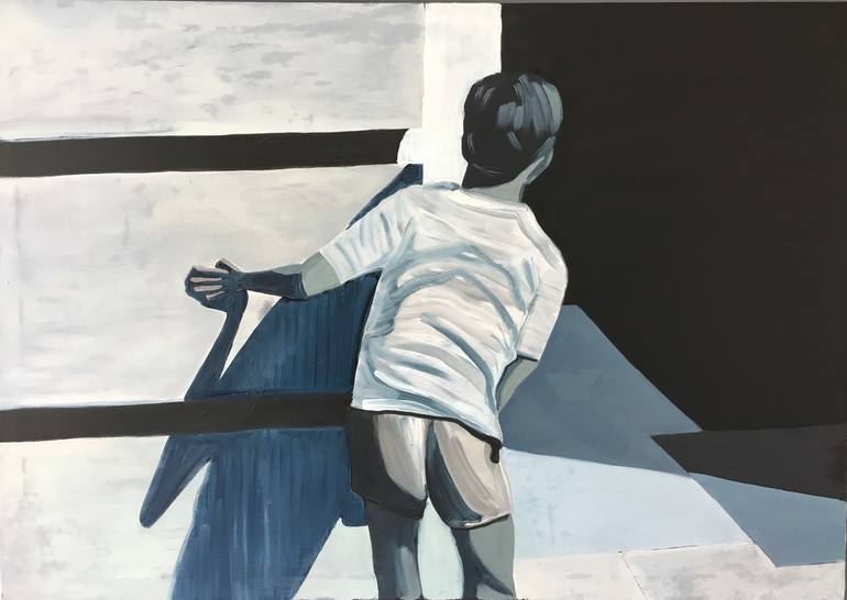 The Runner Painting by Michael C Palmer | Saatchi Art