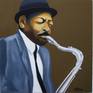 Coleman Hawkins Painting by Leon Nicholas Kalas | Saatchi Art