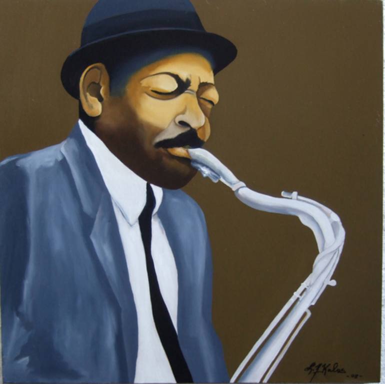 Coleman Hawkins Painting by Leon Nicholas Kalas | Saatchi Art