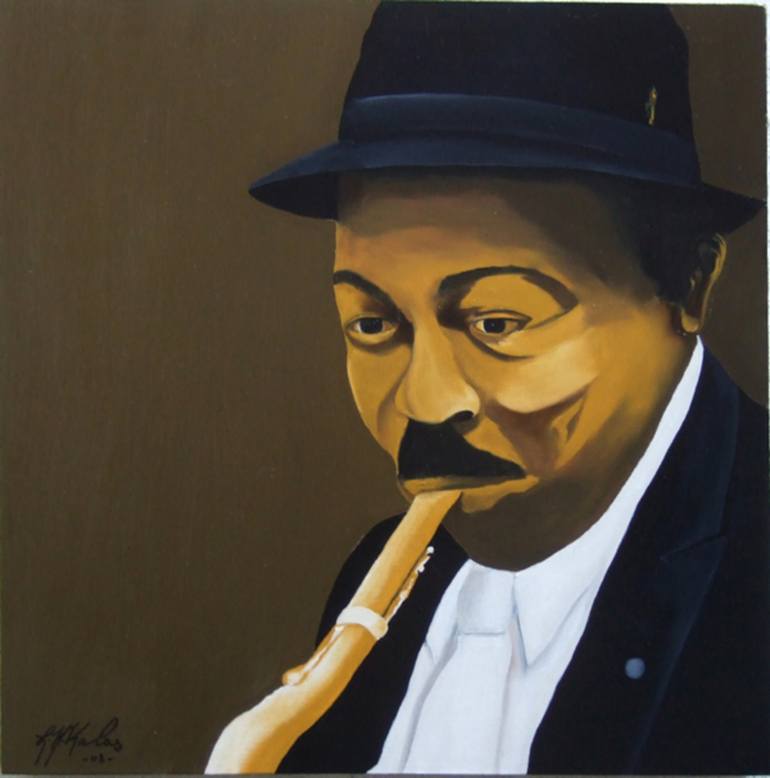 Coleman Hawkins -2 Painting by Leon Nicholas Kalas | Saatchi Art