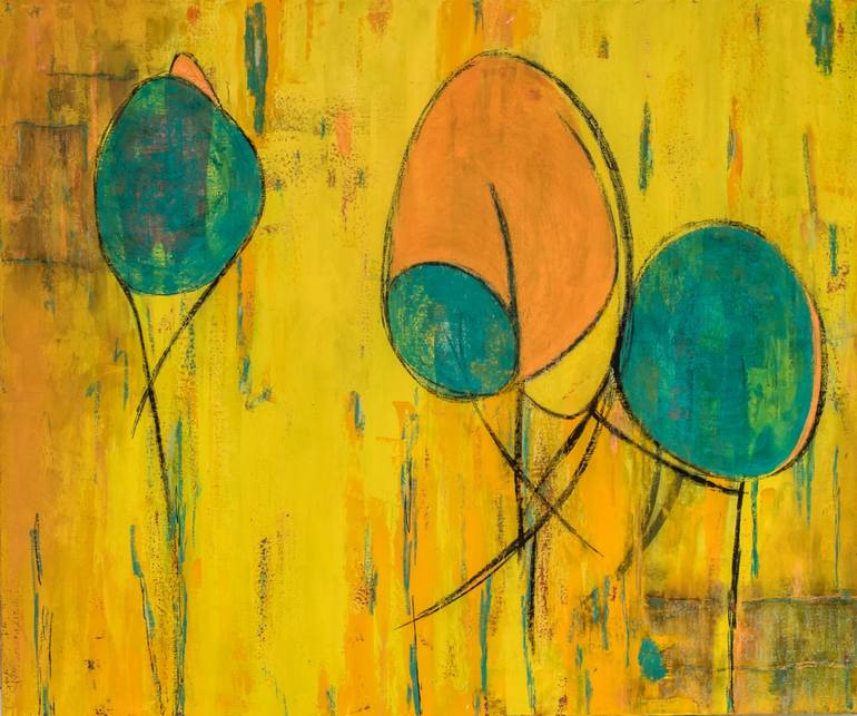 Sunny balloons Painting by Budea Branduse Ghiocel | Saatchi Art