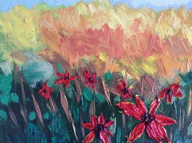 Flower Field # 2 Painting by E Art | Saatchi Art