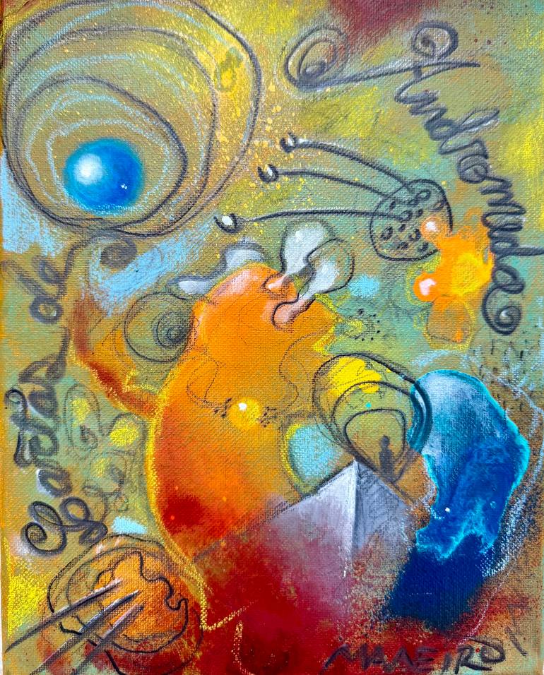 Cartas de Andromeda Painting by Carlos Maneiro | Saatchi Art