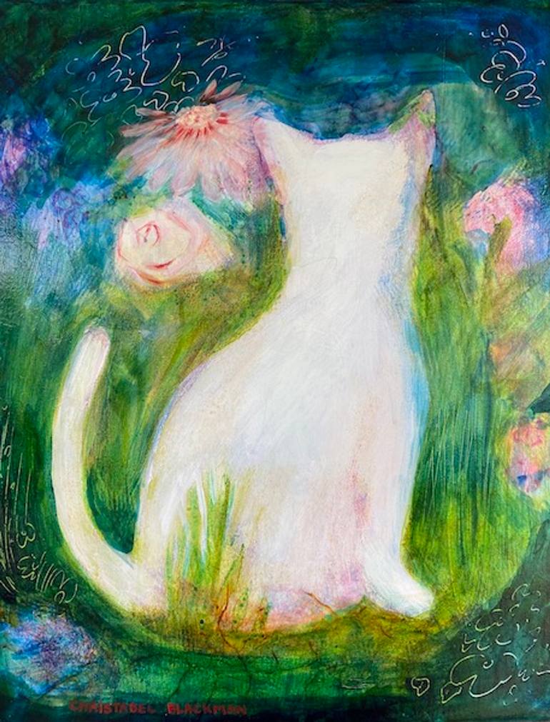 FAVOURITE CAT Painting by Christabel Blackman | Saatchi Art