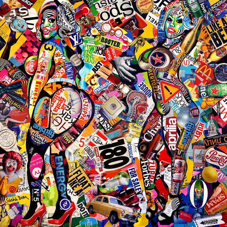 Dolce Duo Collage by Sasha Bom | Saatchi Art