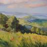 Wildflowers on the Parkway Painting by Joy Parks Coats | Saatchi Art