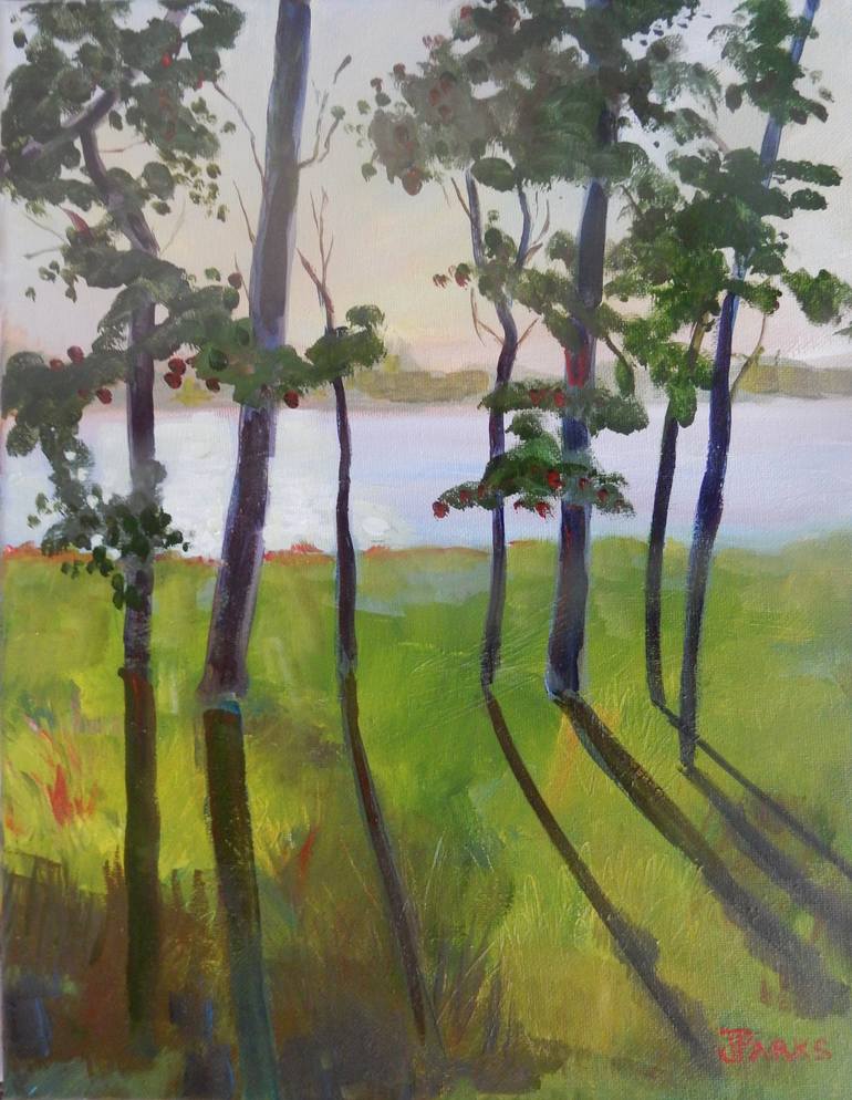 Riverside Painting by Joy Parks Coats | Saatchi Art