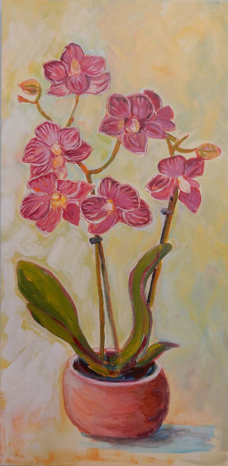 Orchid Painting by Joy Parks Coats | Saatchi Art
