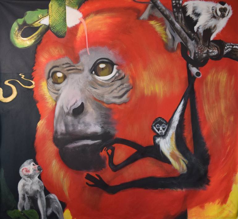 AMAZONICO Painting by Sebasfixiarte Vélez Baena | Saatchi Art