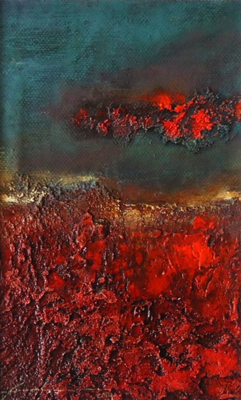 Red (Rojo) Painting by Anai Martinez-Mont | Saatchi Art