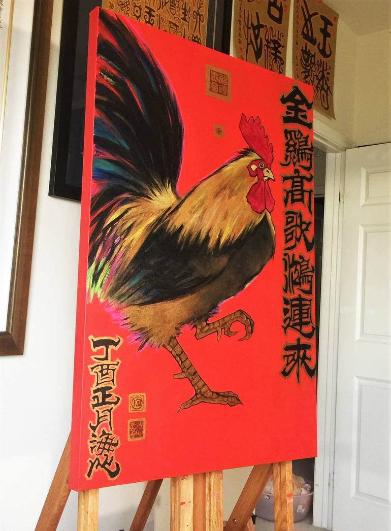 GOOD LUCK Painting by Haixin Tao | Saatchi Art