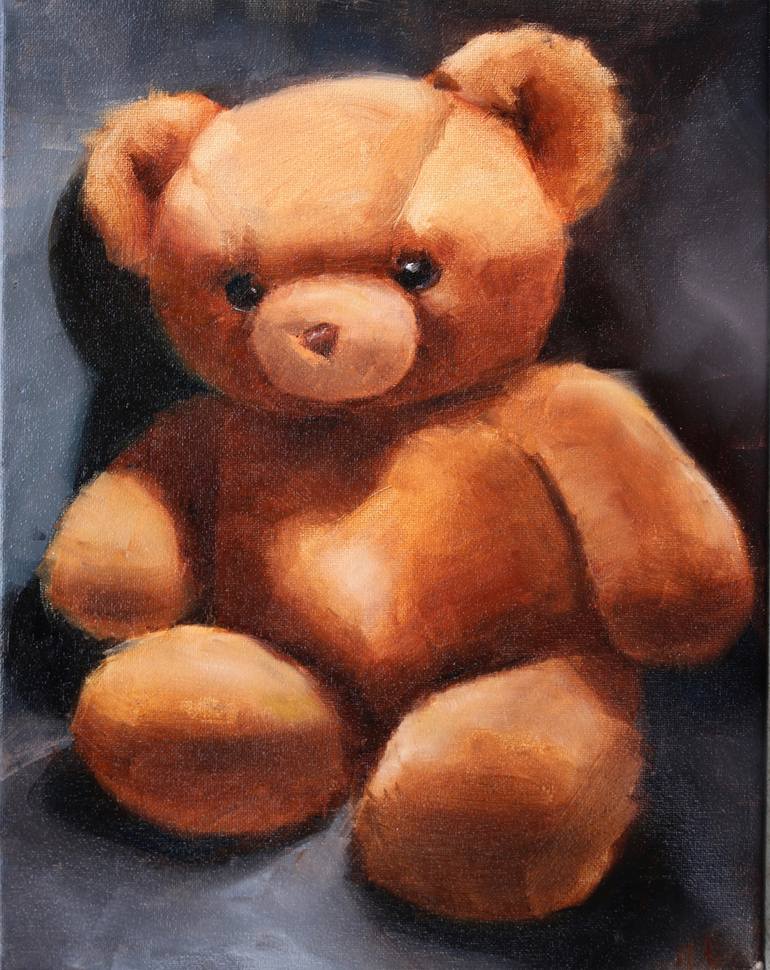 Teddy Painting by Heather Olsen | Saatchi Art