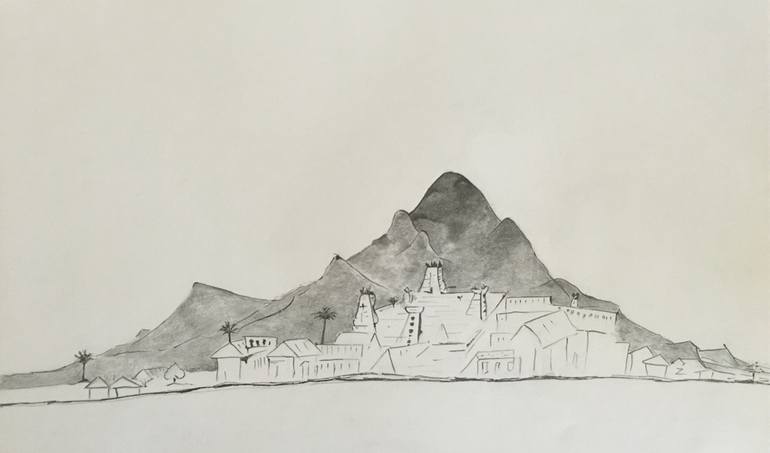 Tiruvannamalai Drawing by Rashmi K | Saatchi Art