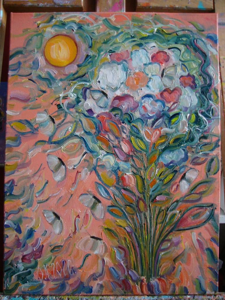 Spring day Painting by Olga Knezevic | Saatchi Art