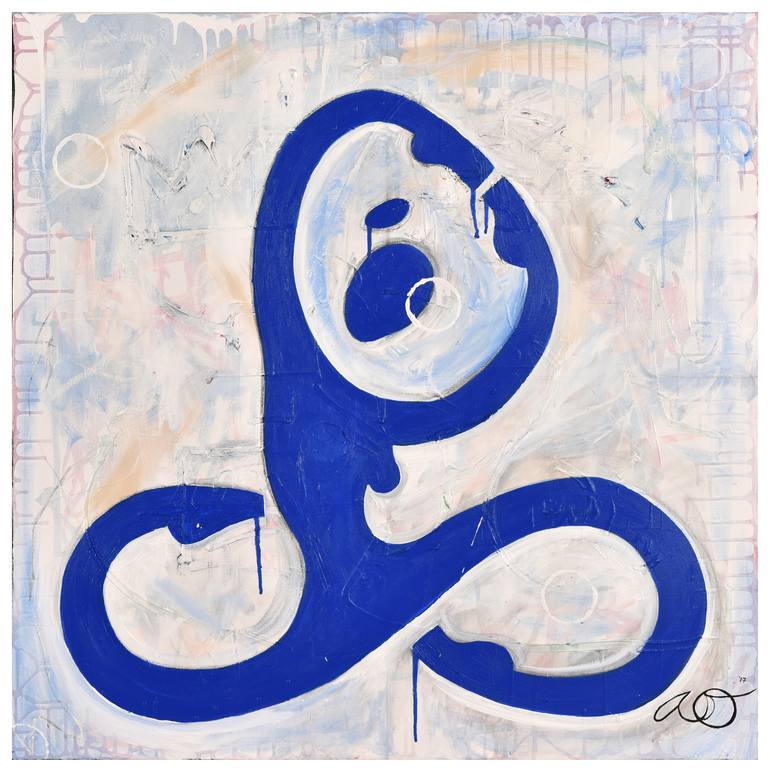 Blue Dancer III Painting by Adam Martin Disbrow | Saatchi Art