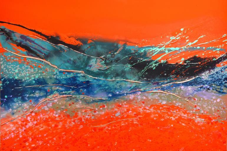 Splash Painting by Caroline Ashwood | Saatchi Art