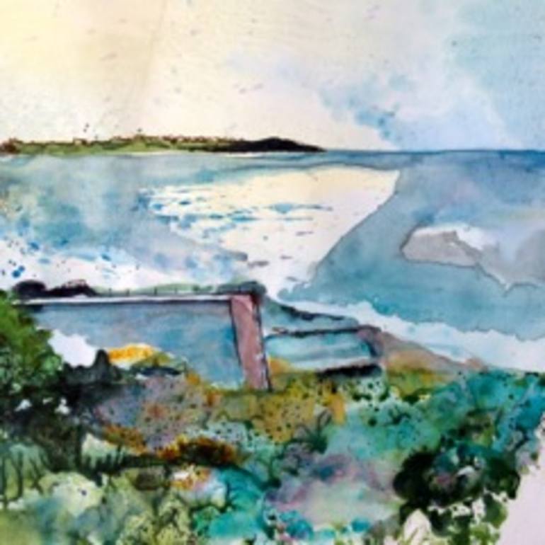 Longest long reef 2 Painting by Fiona Verity | Saatchi Art