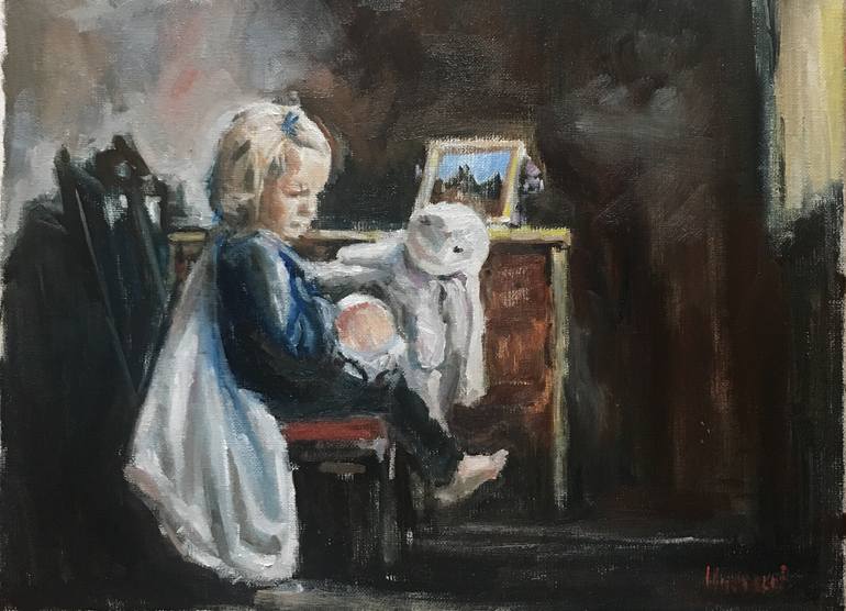 Best Friends Painting by Vsevolod Chistiakov | Saatchi Art