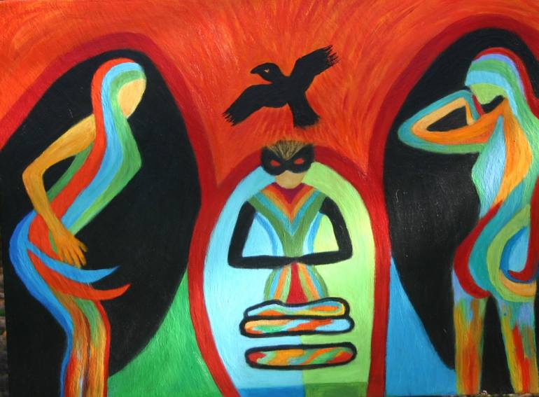 The Raven Painting by Janice E. Nelson | Saatchi Art