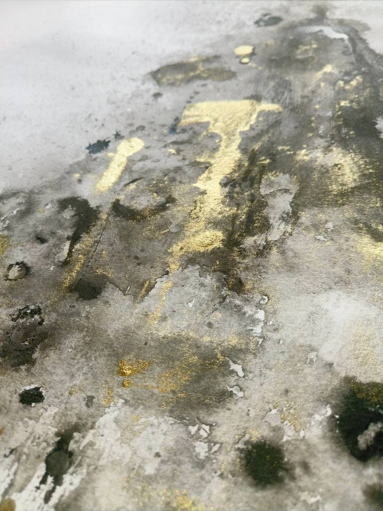 SOMEWHERE IN THE UNIVERSE. #7. Melancholy ABSTRACT PAINTING. Drawing by ...