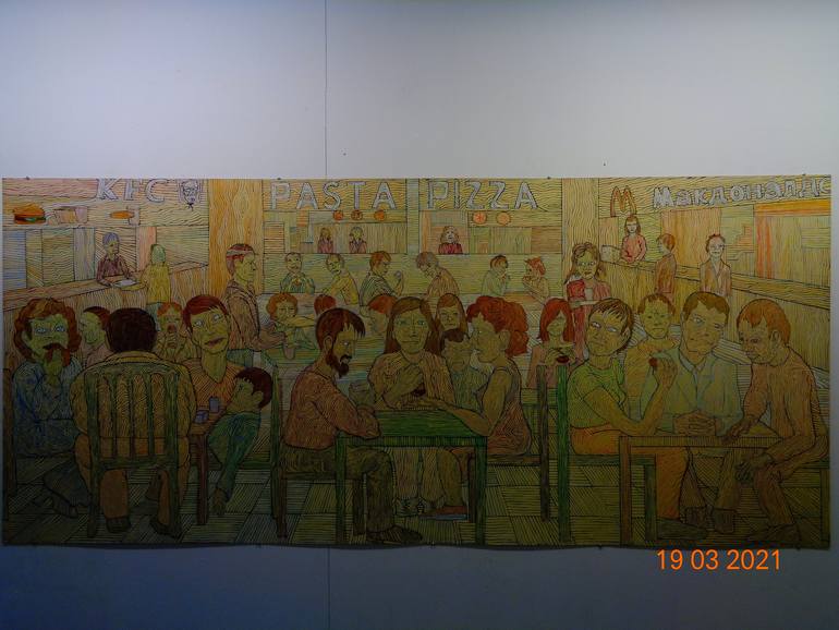 Food court Painting by igor plotnikov | Saatchi Art