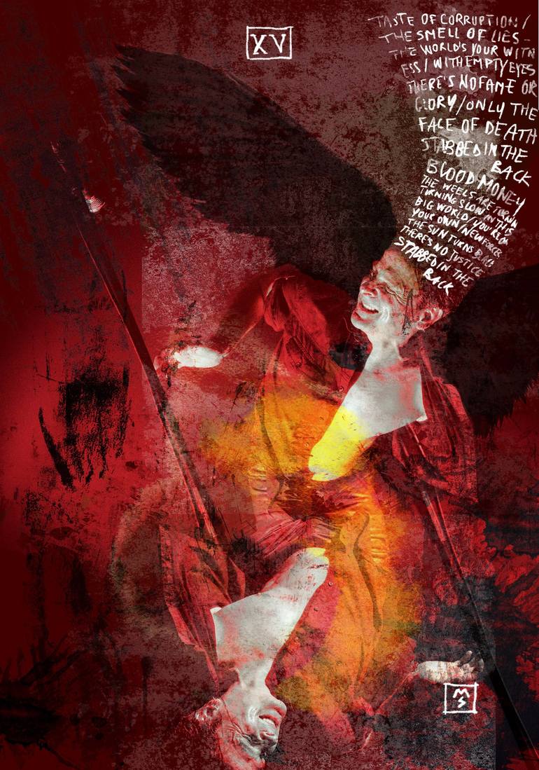 Arcane XV - The Devil Mixed Media by Monica Maria Seksich | Saatchi Art
