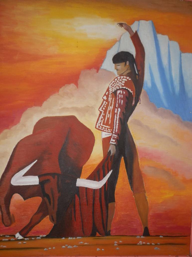 Korida Painting by Richard Rowson | Saatchi Art