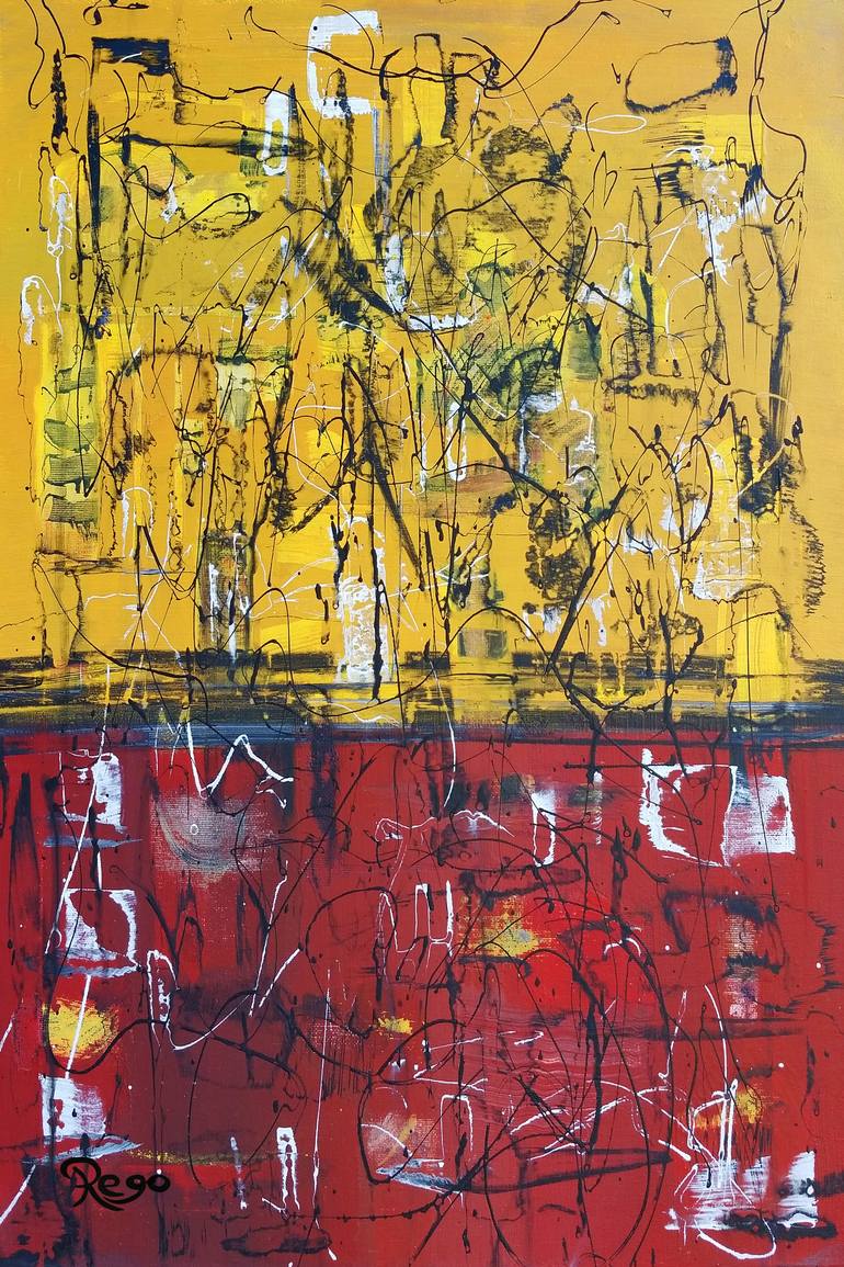 confusion of conformity#2 Painting by Kenny Rego | Saatchi Art