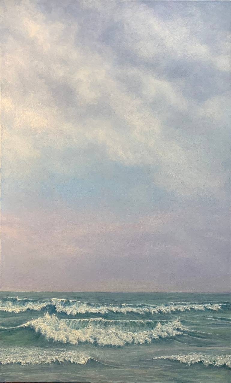 Huron wave Painting by Richard Talbot | Saatchi Art