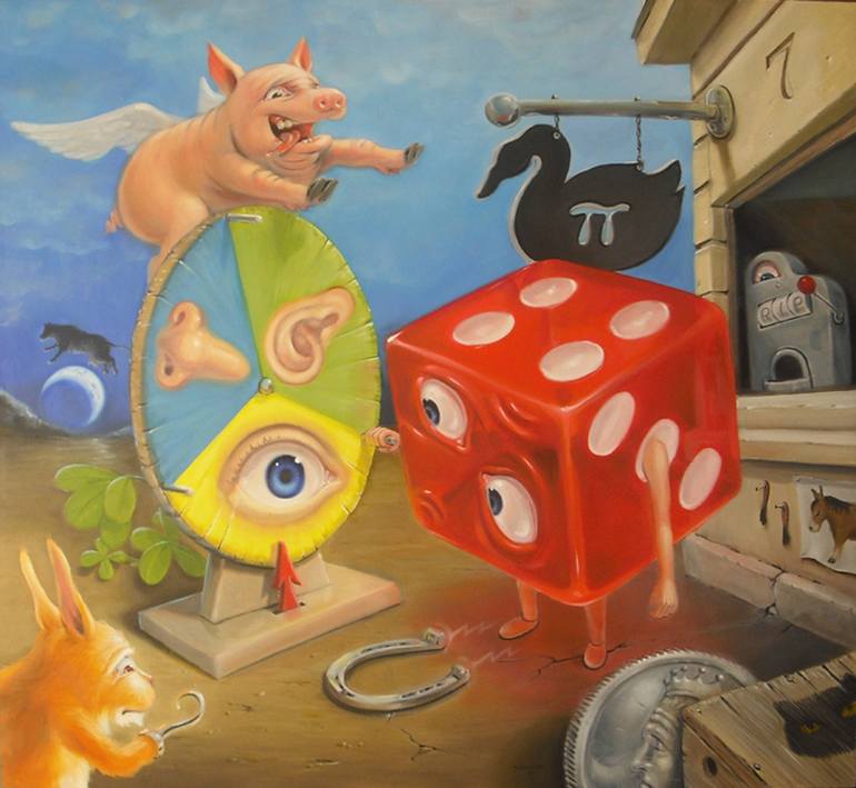 The pervasive randomness of chance Painting by Stephen Gibb | Saatchi Art