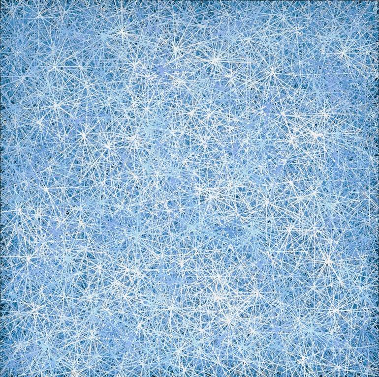 Light Blue Starscape Painting by Kenneth Ober | Saatchi Art