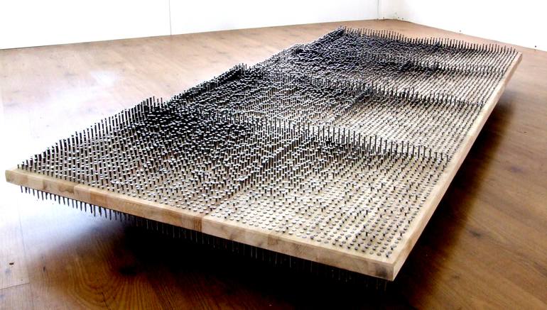 4 strikes on a nail Sculpture by Daniel Henrich | Saatchi Art