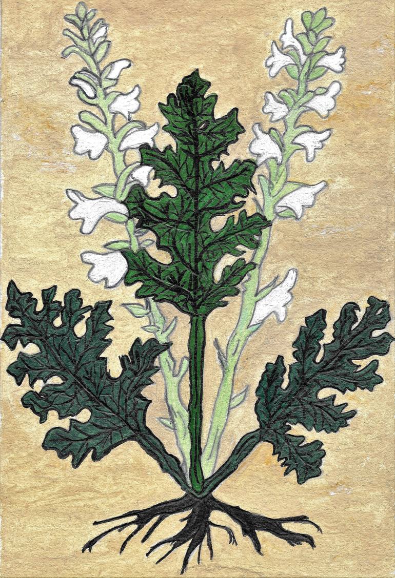 Medieval Acanthus Painting by Lucy Jamieson | Saatchi Art