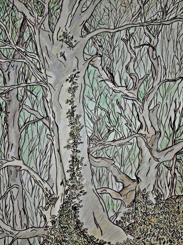 Woodland Series III Painting by Lucy Jamieson | Saatchi Art