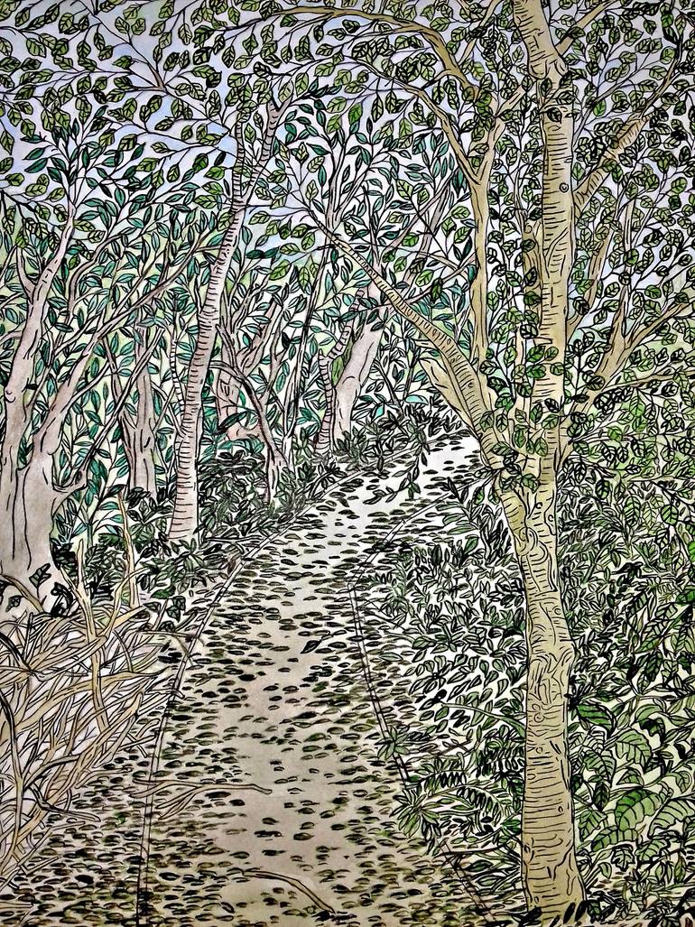 Woodland Series X Painting by Lucy Jamieson | Saatchi Art