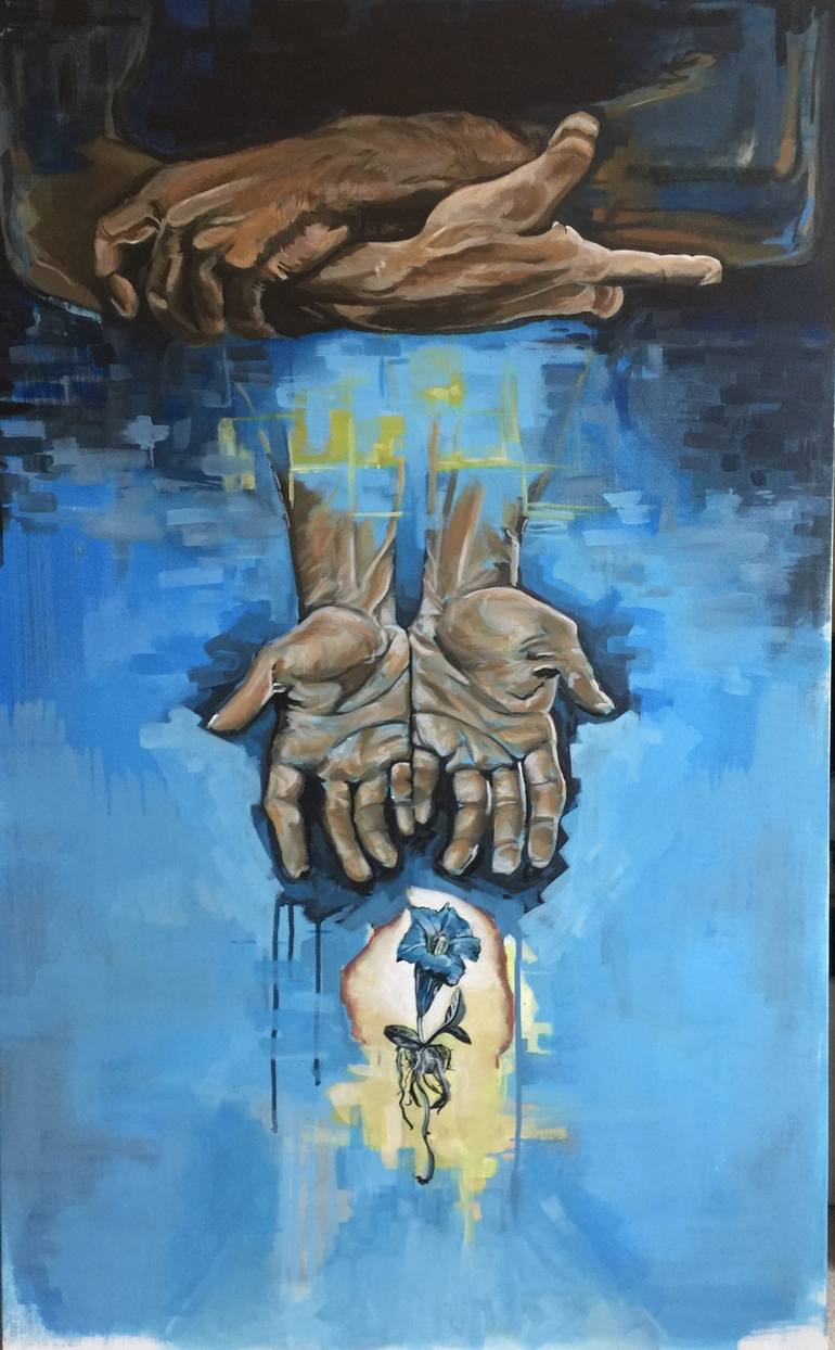 Alpine Flower Painting by Daniel Andreu | Saatchi Art