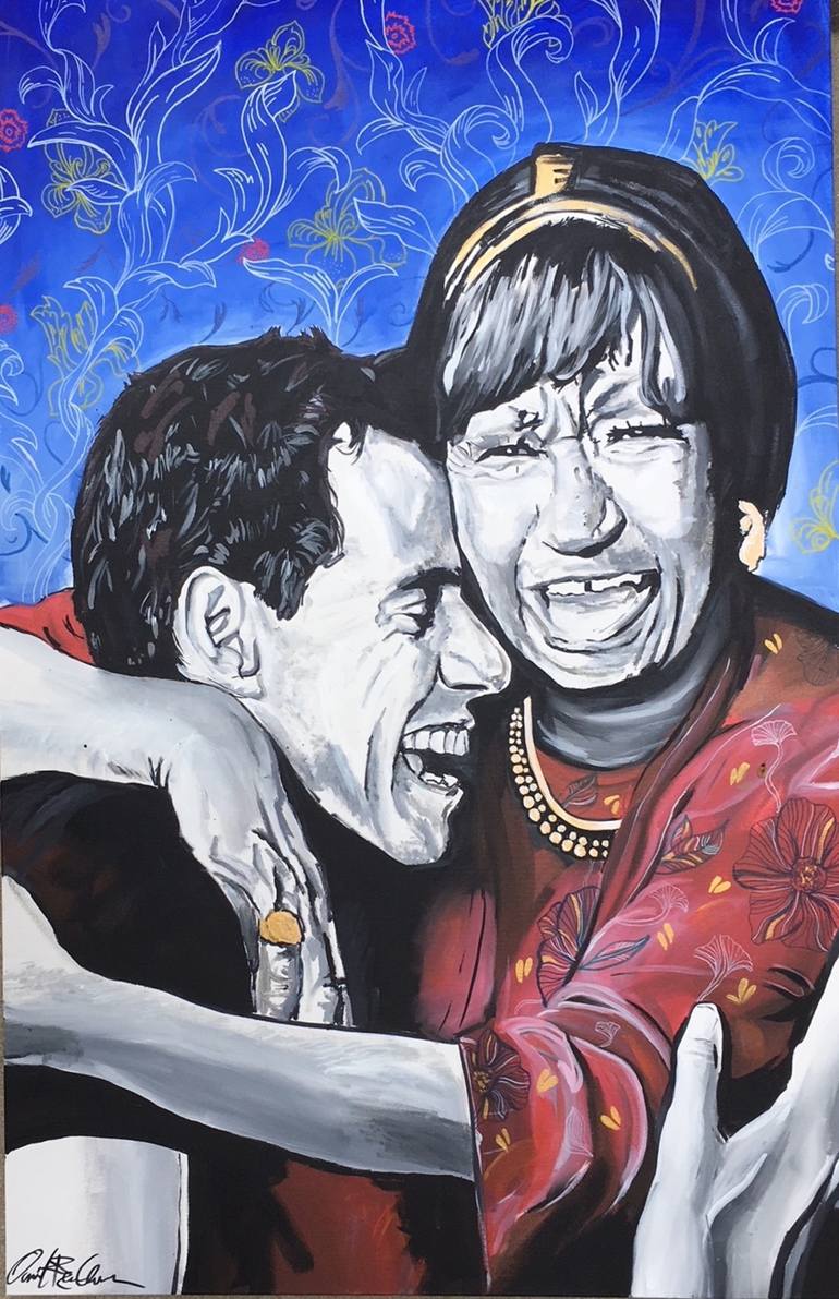 Celia y Marc Painting by Daniel Andreu | Saatchi Art