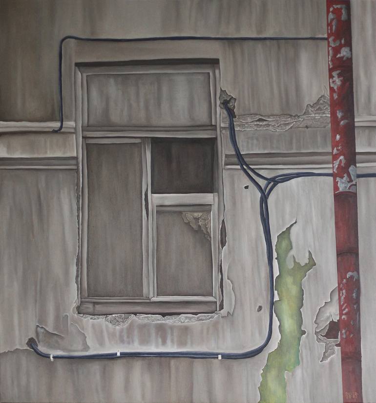 safe window Painting by David Salazar Velarde | Saatchi Art