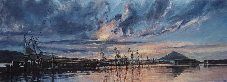 Detras del Serante estas- Behind the Serantes are you Painting by ...