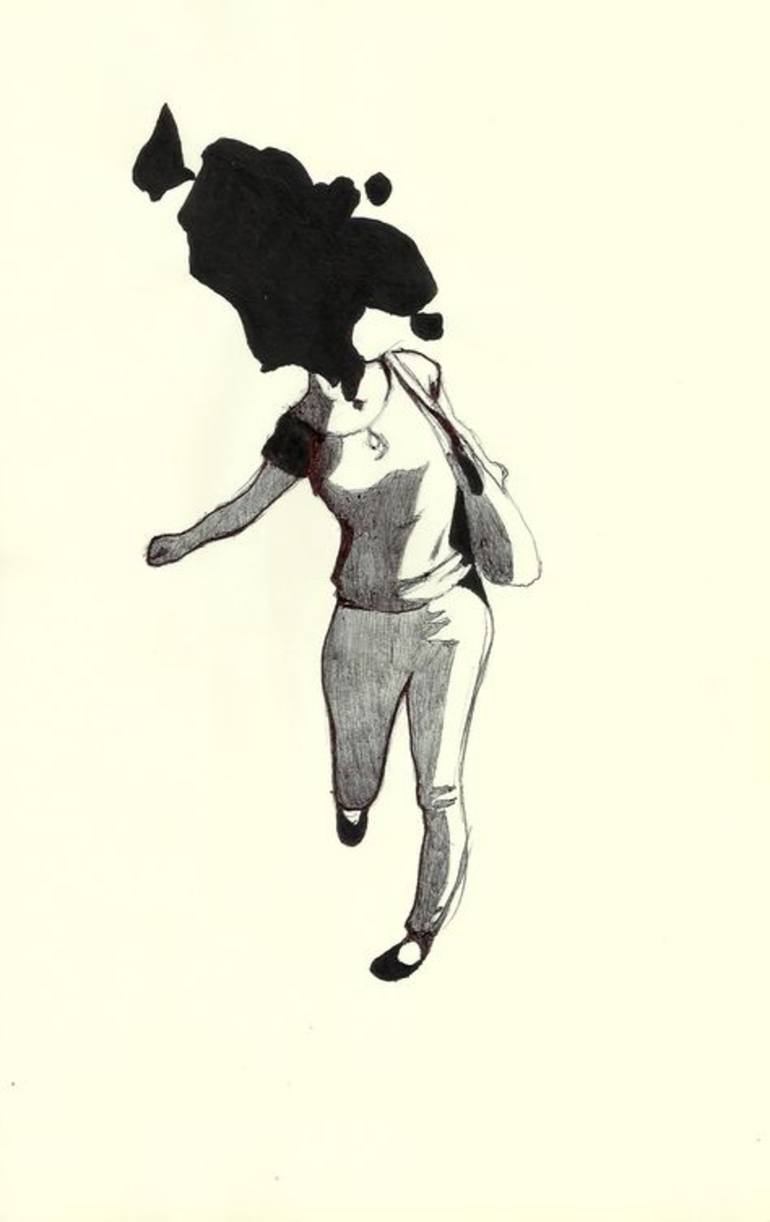 Hysterical Drawing by Karolina Kawa | Saatchi Art