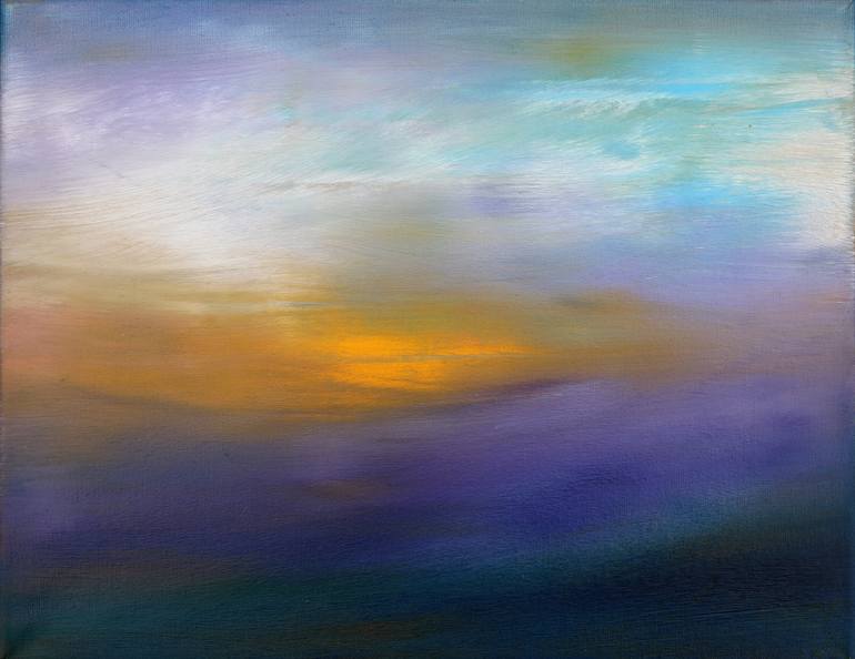 Midnight Sun Painting by Sheryl Tempchin | Saatchi Art