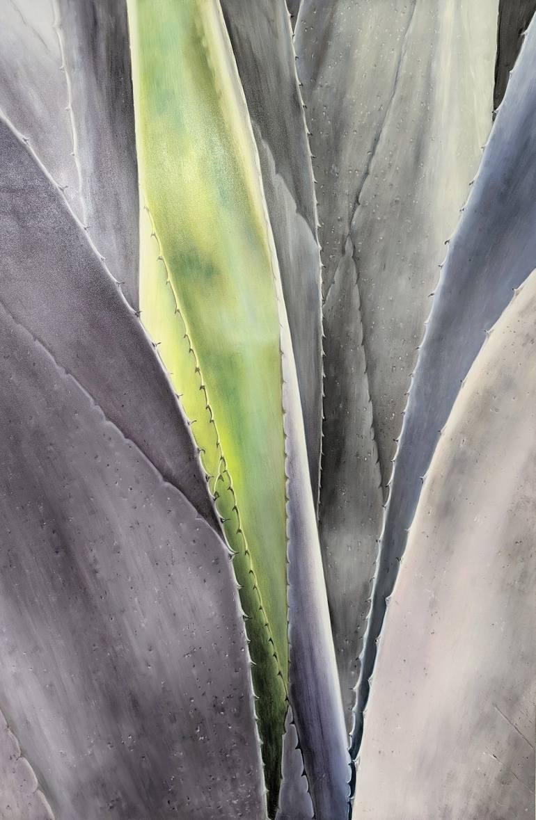 Summer Agave Series, Heart Painting by Michele Corsini | Saatchi Art