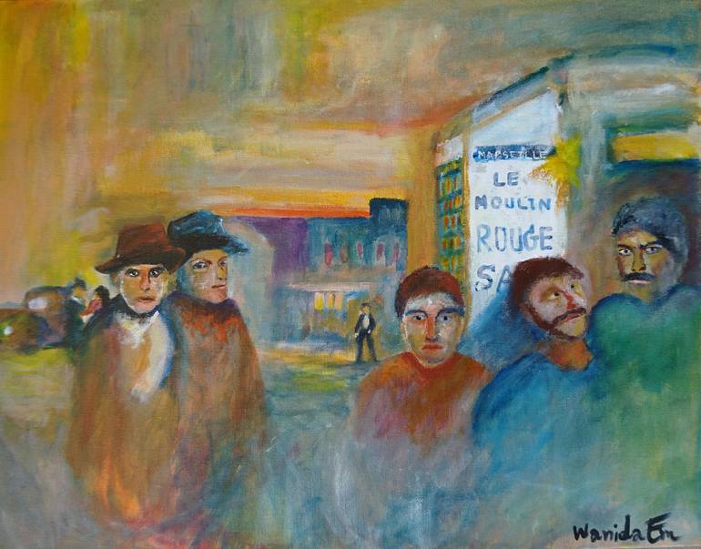 The mob Painting by Wanida Em | Saatchi Art