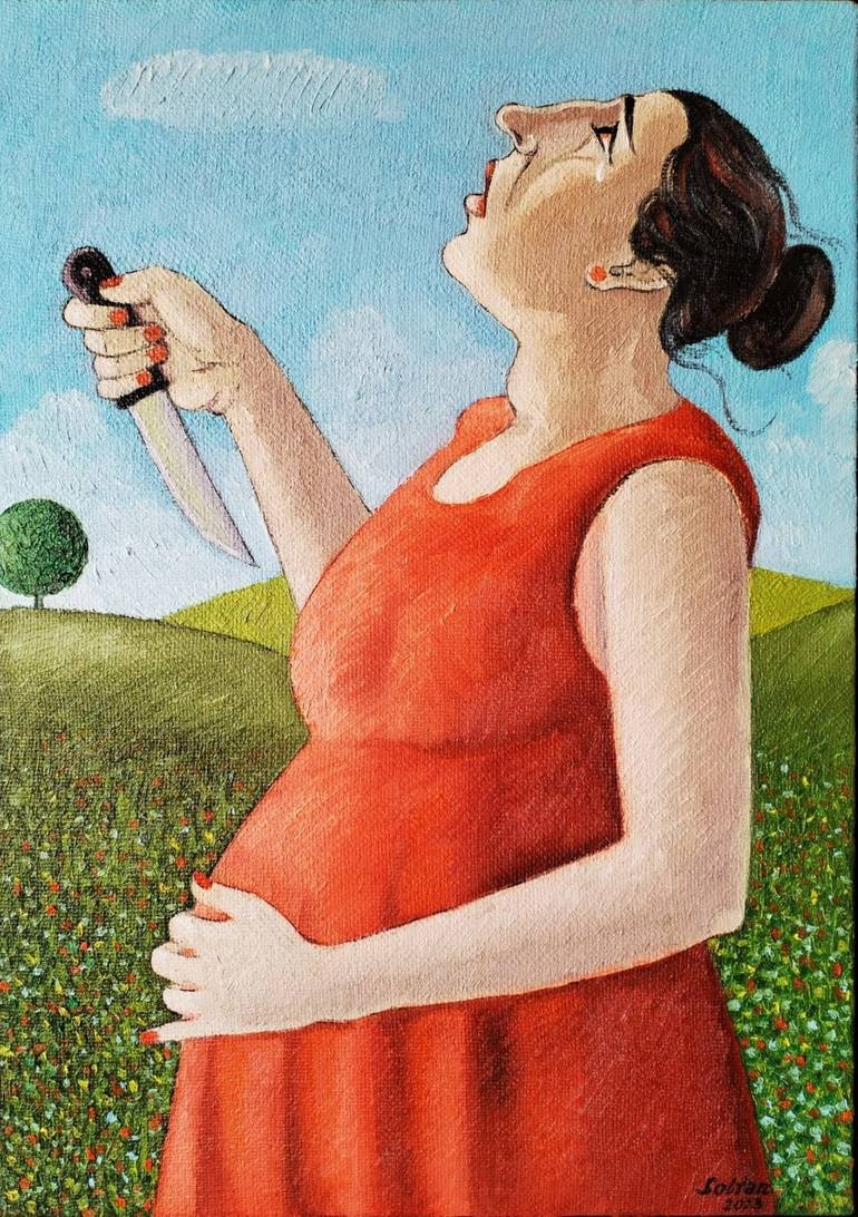 Sinner Painting by Soltan Soltanli | Saatchi Art